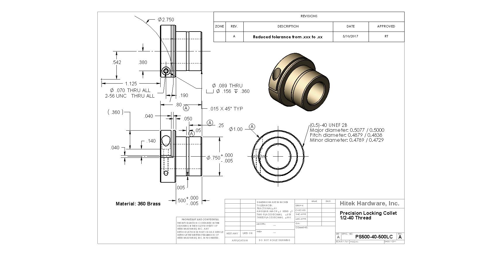 Precision Locking Collet